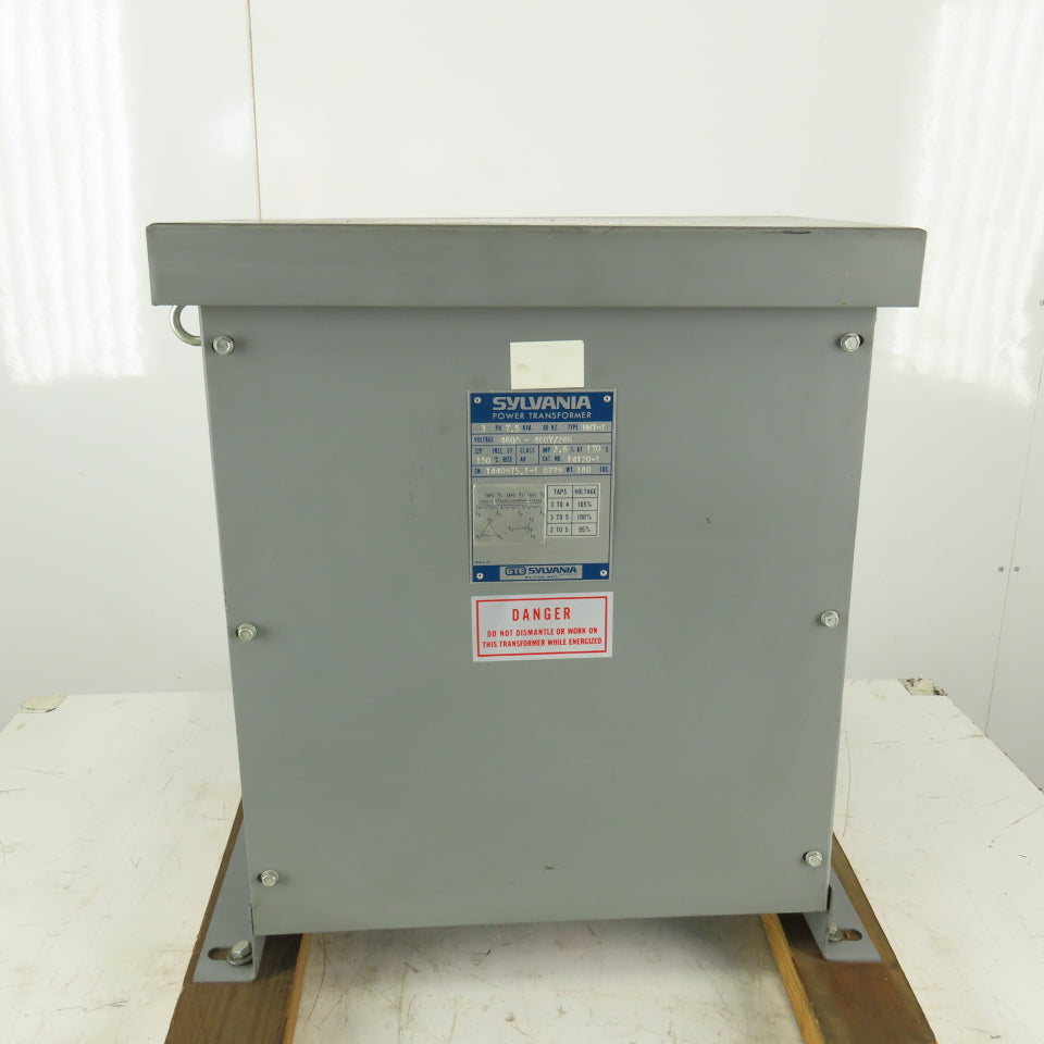 Sylvania HWT-1 460V Delta Pri 460Y-266 Sec. 7.5kVa 3Ph 60Hz Transforme ...