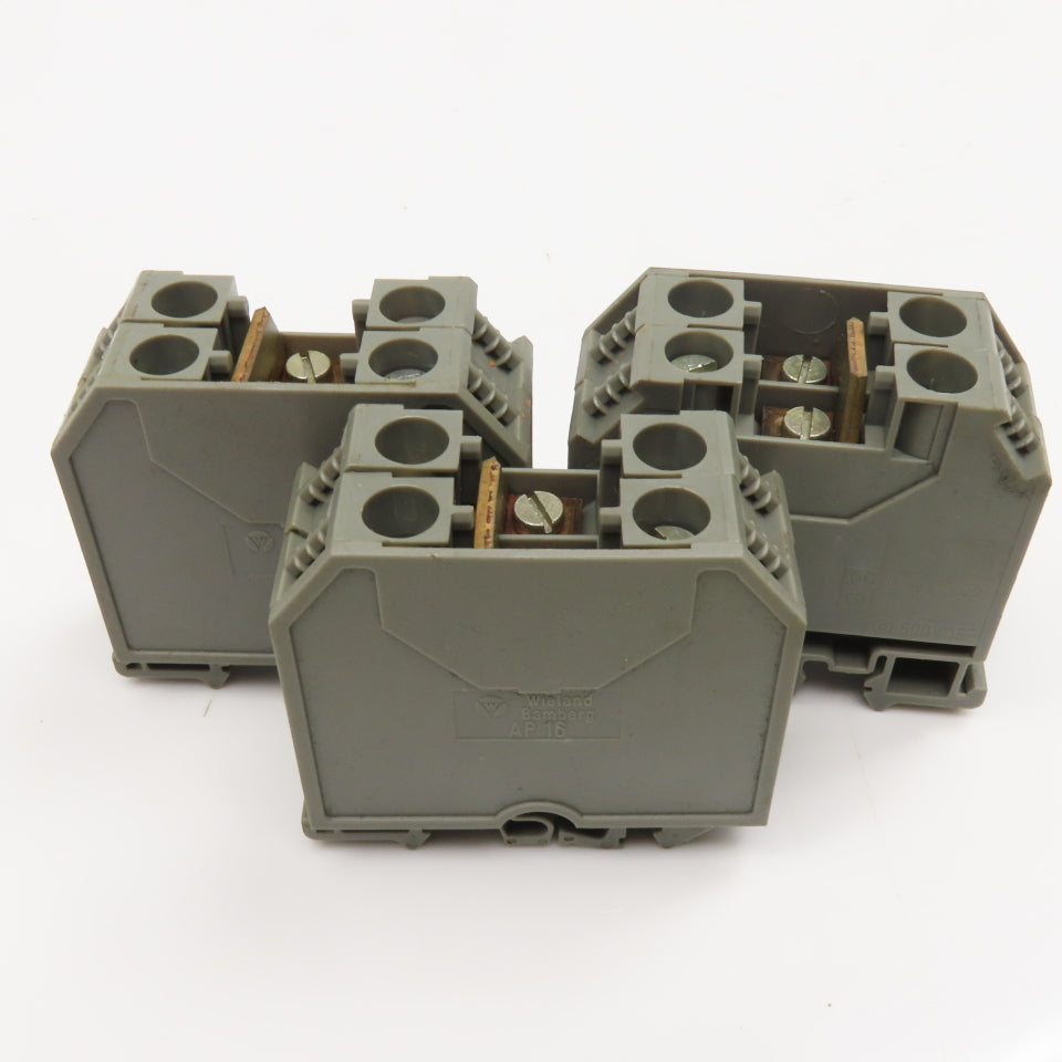 Wieland WK16/U 16mm Feed Thru Electrical Terminal Block Lot Of 6 ...