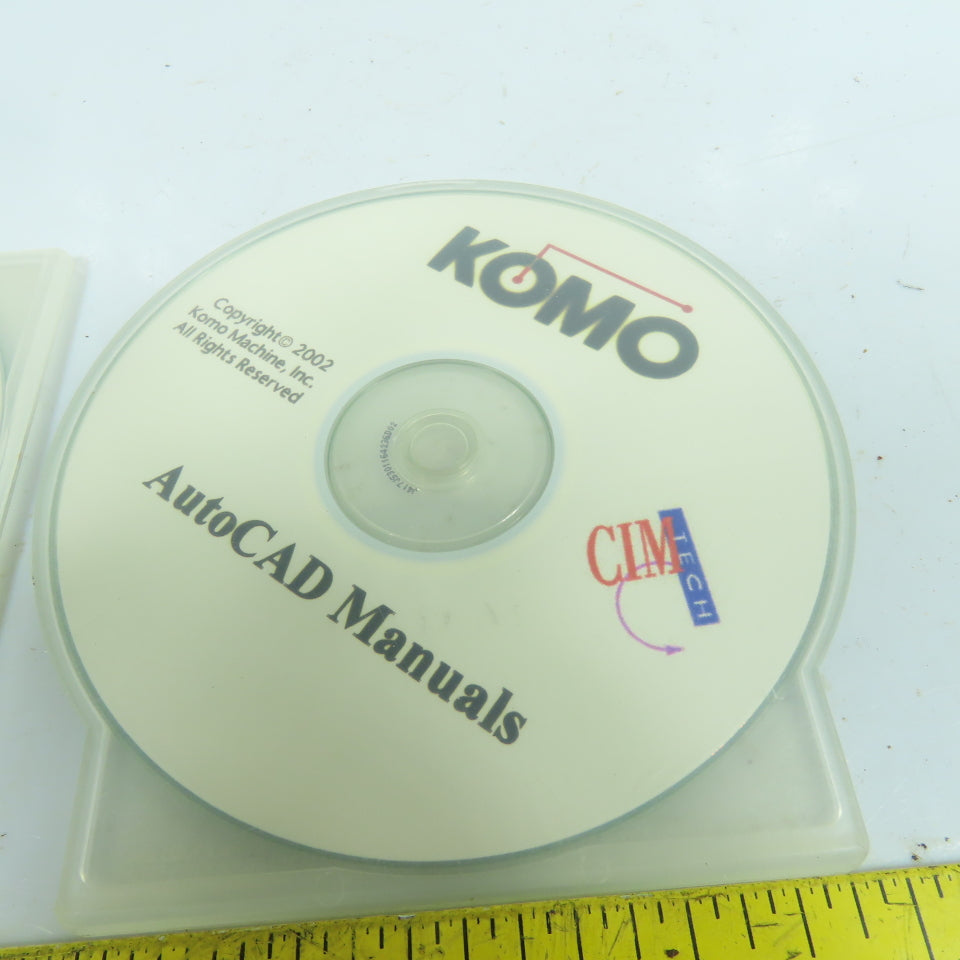 Komo 2002 Cam Companion Software W/ Key & AutoCad Manuals – Bullseye ...
