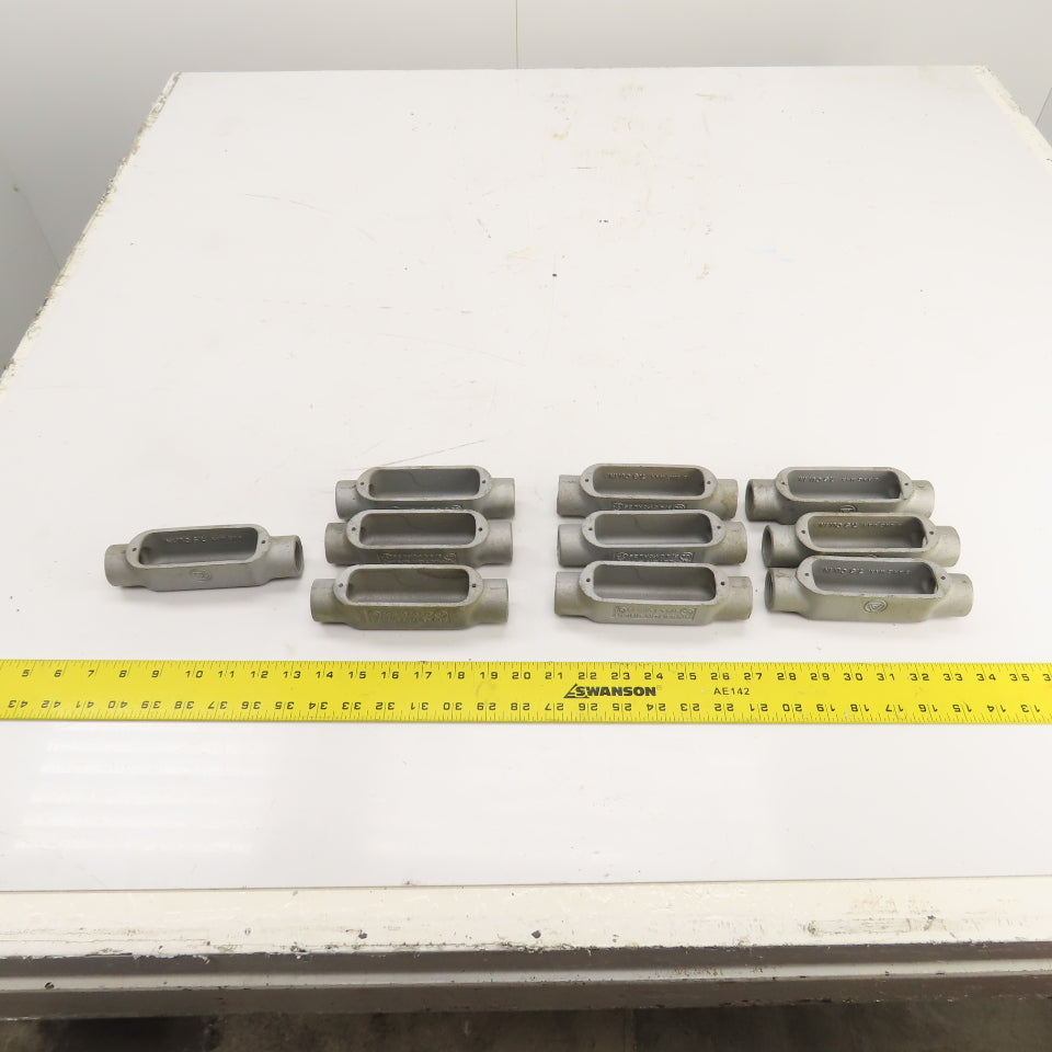 Appleton 3/4" Cast Iron Conduit Outlet Body (No Cover) Lot Of 10 ...
