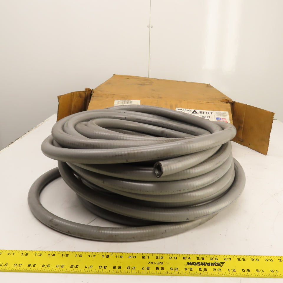 Anaconda Sealtite 3/4" x 75' Long EFST Grey Flexible Liquid-Tight Cond ...