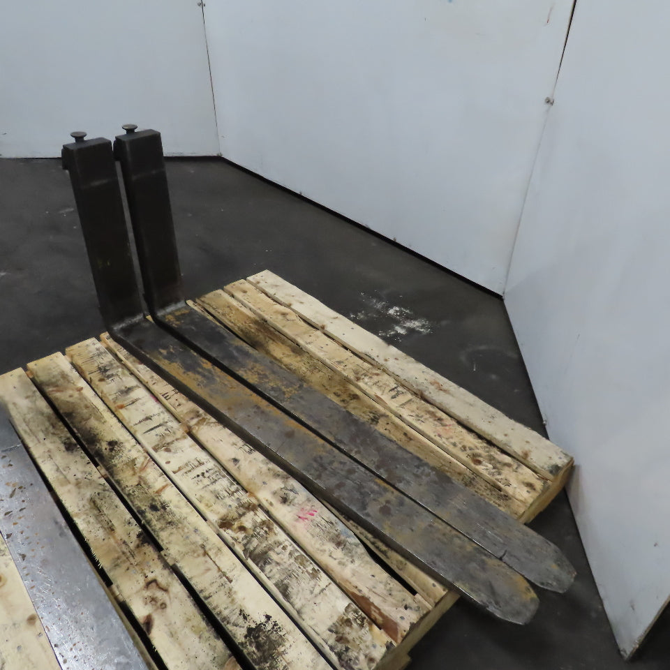 Kenhar 48" x 4" Class II 16" Carriage Mount Pin Lock Forklift Forks Se ...