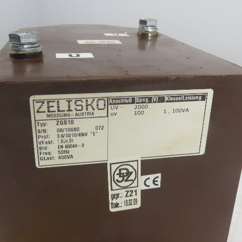 Zelisko ZGS10 400VA 50Hz 3.6/10/10/40kV Voltage Transformer – Bullseye ...