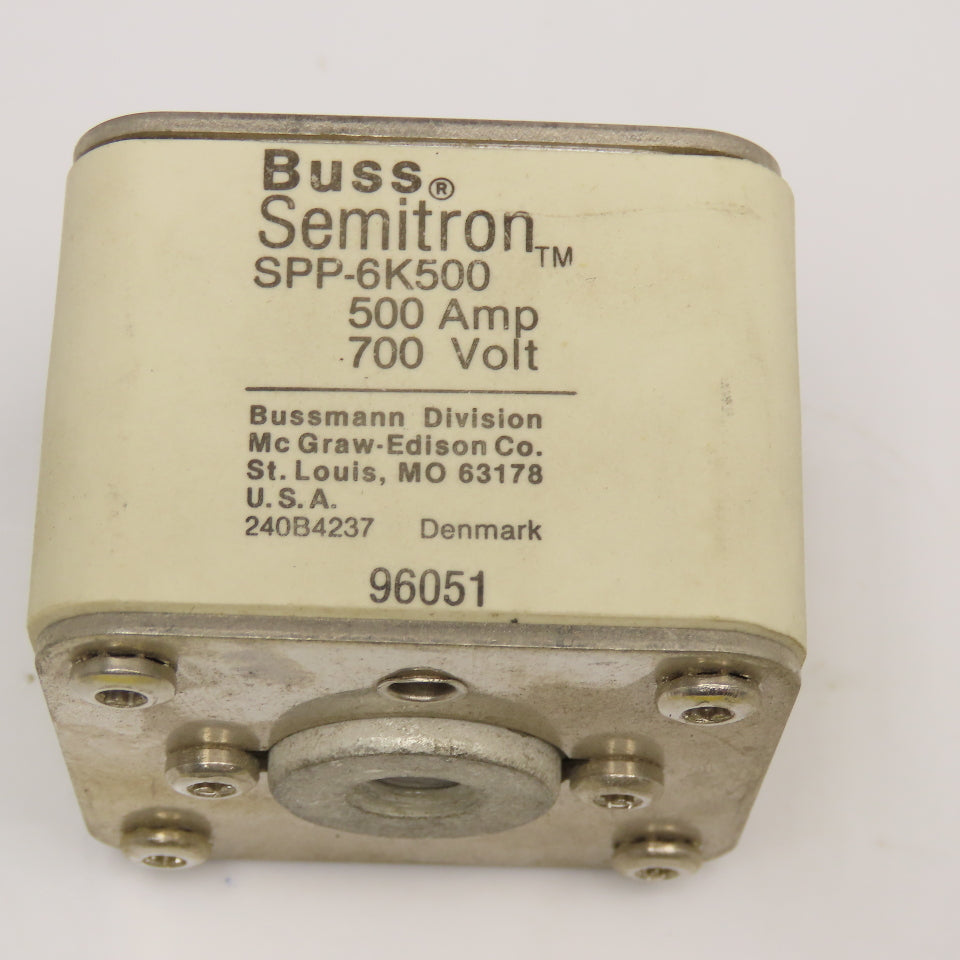 Buss SPP-6K500 Semitron 500A 700V Semiconductor Fuse – Bullseye ...