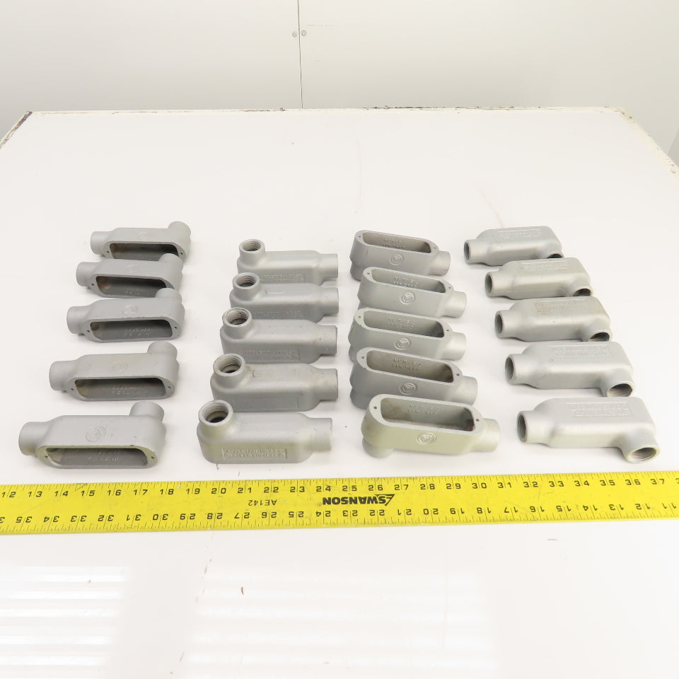 Appleton Unilet 3/4" LB Form35 Malleable Iron Conduit Body Elbow Lot O ...
