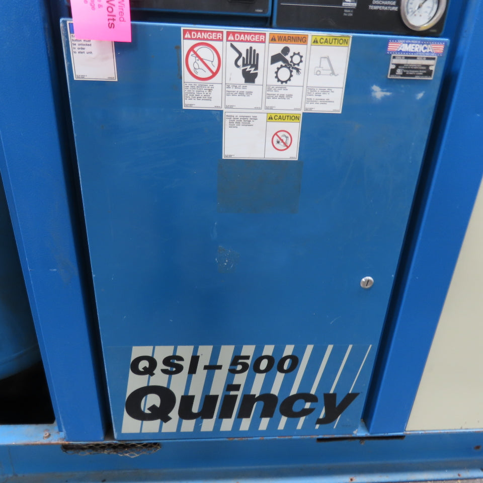 Quincy QSI-500 100HP Rotary Screw Air Compressor 3Ph 230/460V 500CFM ...