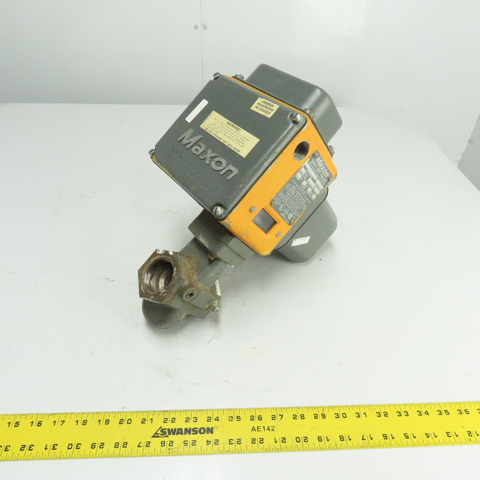 Maxon 5000 1 1 1-1/2" Pneumatic Gas Shut-Off Valve 70PSIG 120V ...