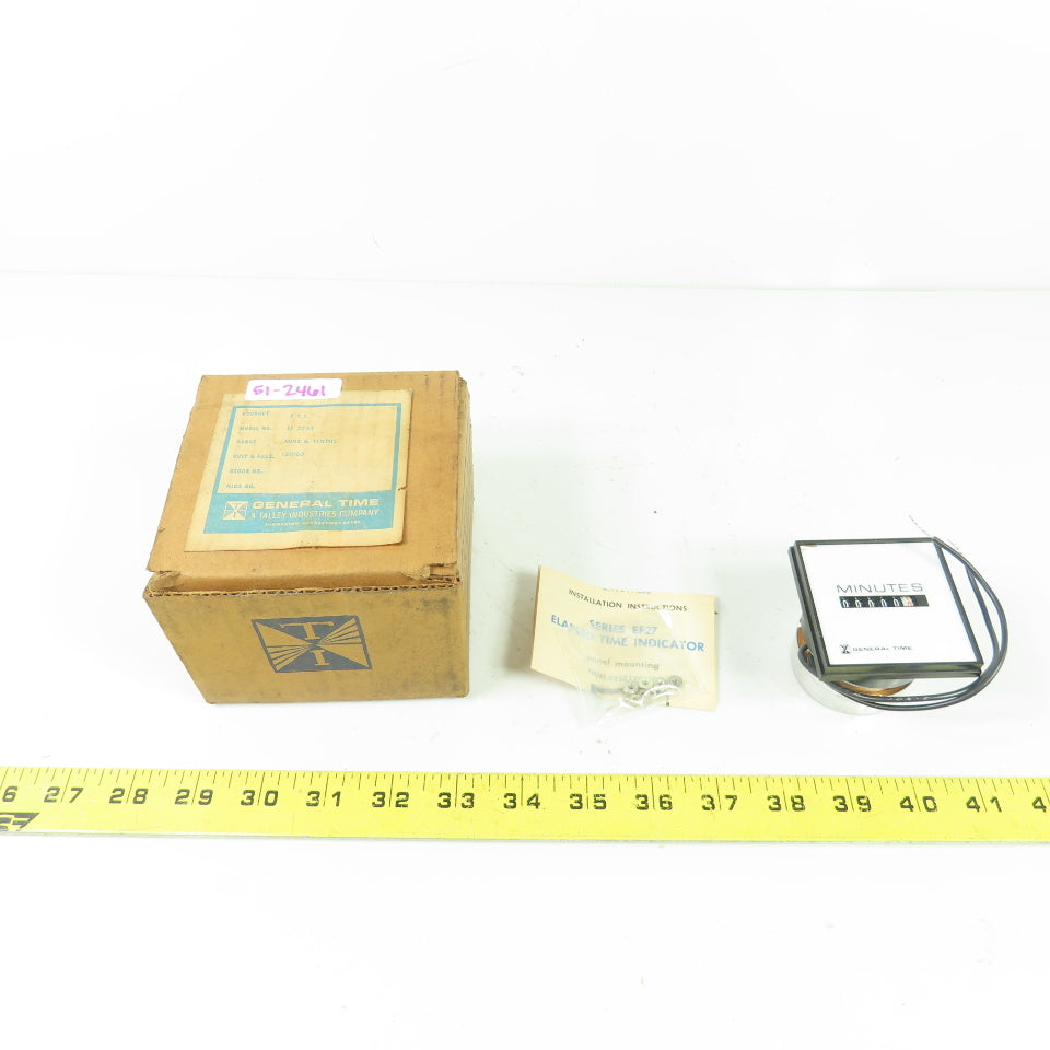 General Time EF 2733 Elapsed Time Indicator Minutes and Tenths 120V 60 ...