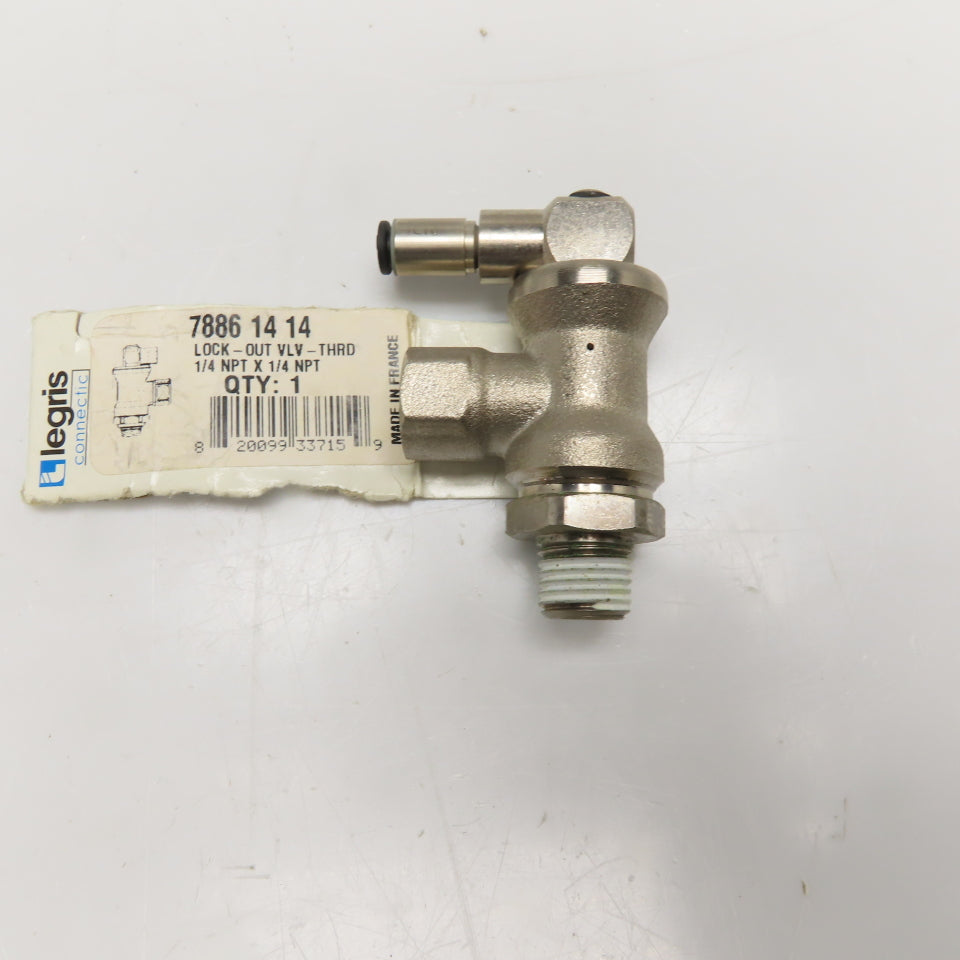 Legris 7886 14 14 Lock-Out Valve 1/4 NPT x 1/4 NPT – Bullseye ...