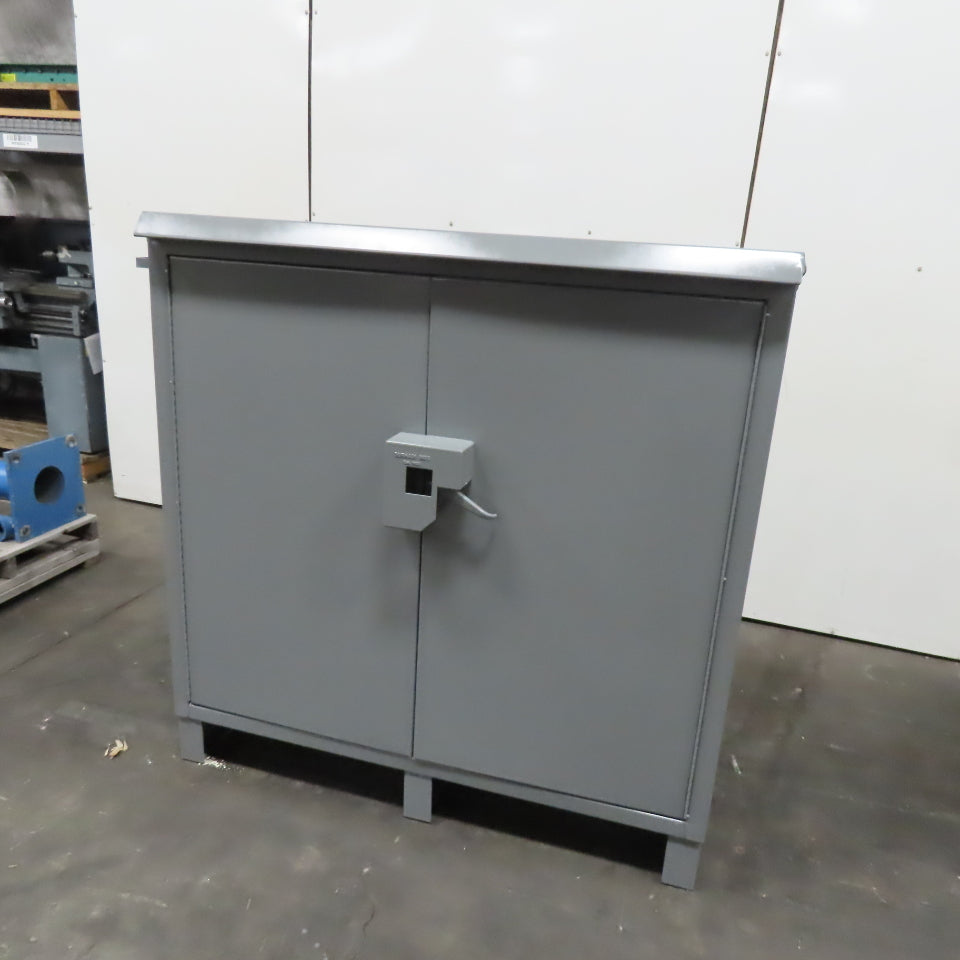 Durham 60" x 24" x 60" Steel Job Site Industrial Storage Cabinet 3 Fix ...